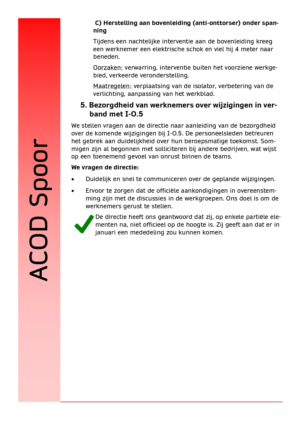 Onze publicaties - Versterk je toekomst - ACOD Spoor